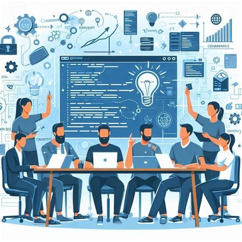 software development team collaboration premium ai generated image