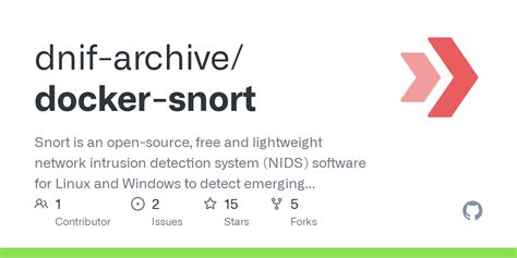 GitHub Dnif Archive Docker Snort Snort Is An Open Source Free And Lightweight Network