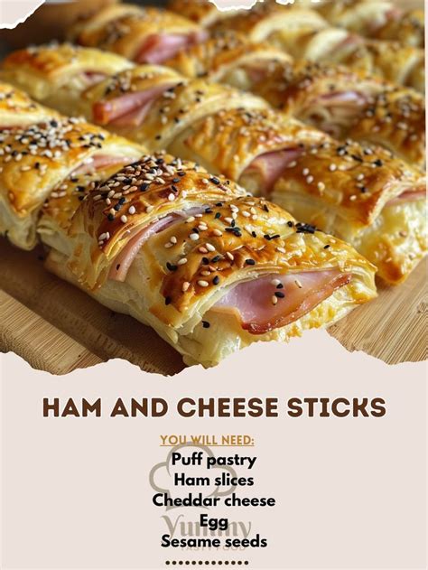 Yummy Recipes On Instagram 🧀 Snack Time Favorite Alert Ham And Cheese Sticks Cheesy Hammy