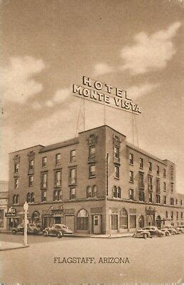 Flagstaff Arizona Az The Ramada Inn Cars Vintage Postcard • 3 77