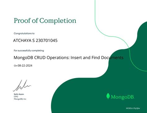 Atchaya S On Linkedin Mongodb Datamodeling Databasemanagement