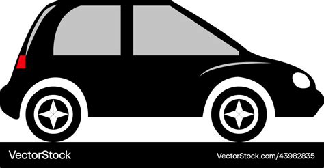 A Black Car Royalty Free Vector Image Vectorstock