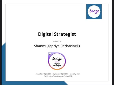 Happy To Share That Ive Completed The Braze Digital Strategist