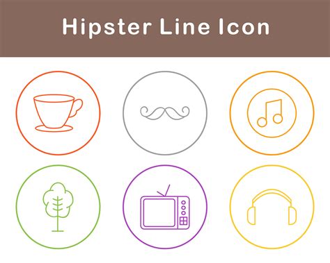 Hipster Vector Icon Set 21505088 Vector Art At Vecteezy