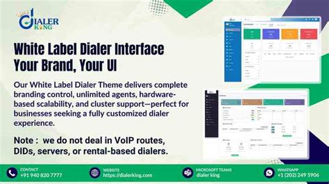 White Label Dialer Interface Your Brand Your Ui Classified