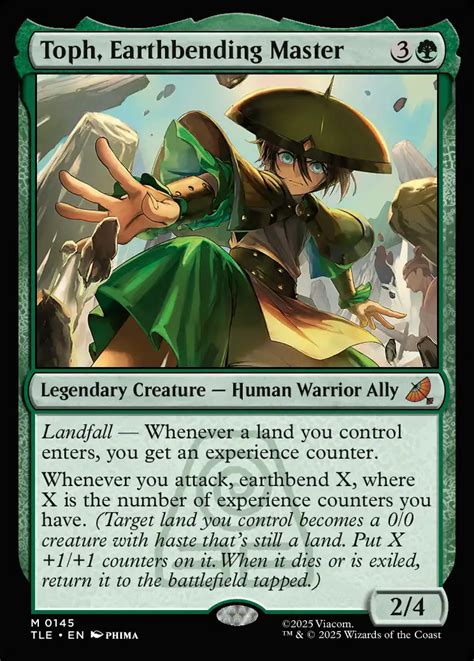 Toph Earthbending Master Mtg Magic The Gathering Avatar The Last