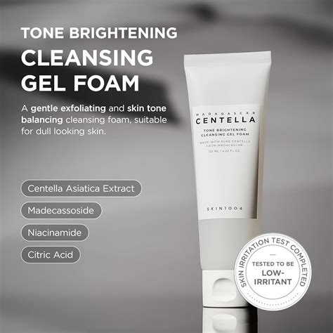 Skin1004 Madagascar Centella Tone Brightening Cleansing Gel Foam 125ml