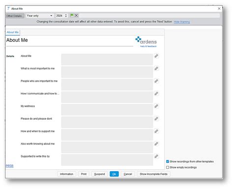 Personalised Care And Support Plan Pcsp Ardens