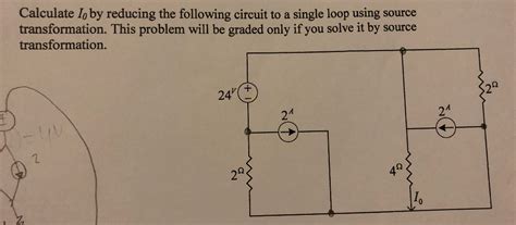 solved calculate io by reducing the following circuit to a