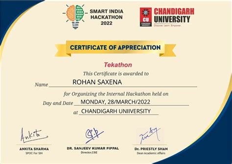 Rohan Saxena On Linkedin Smartindiahackathon2022