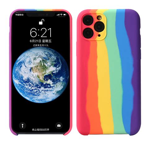 PrideOutlet Accessories Original Rainbow Liquid Silicone IPhone Case