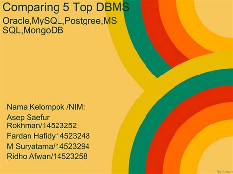 comparing 5 top dbms ppt