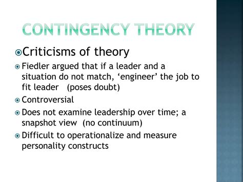 Ppt Contingency Theory Powerpoint Presentation Free Download Id