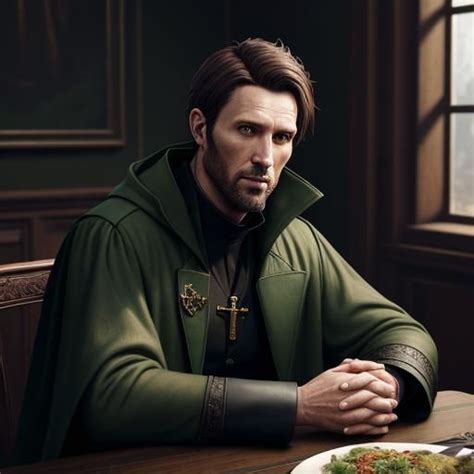 Reverend Green From Cluedo Version 2 Ai Generated Artwork