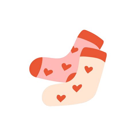 A Pair Of Socks With Hearts Symbol Of Love Romance Design For Valentines Day 36513968