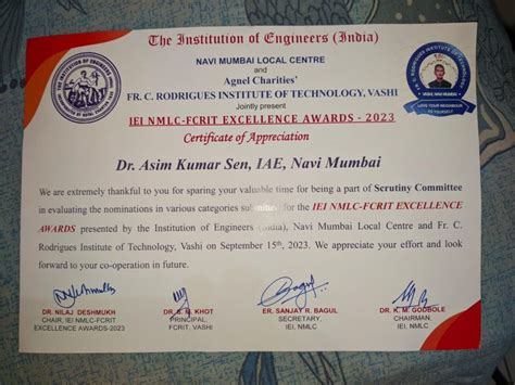 Dr Asim Kumar Sen Posted On Linkedin