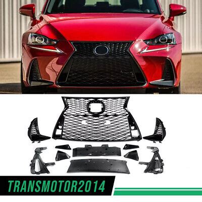 F Sport A Set Front Grille Grill Black Fit For 2017 2022 Lexus Is250