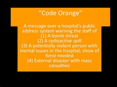 Ppt “code Orange” Powerpoint Presentation Free Download Id 2660178