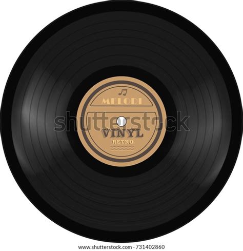 축색 비닐 레코드흰색 배경에 격리된 기존 스톡 벡터 로열티 프리 731402860