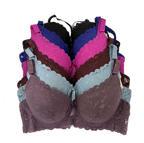 Iheyi Plus Size 6 Pieces Wired Full Cup Light Padded Dddddd Bra 42d