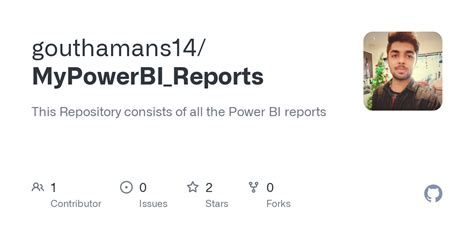 GitHub Gouthamans MyPowerBI Reports This Repository Consists Of All The Power BI Reports