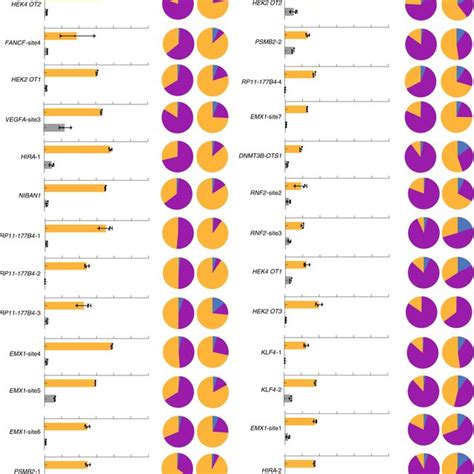 Base Editing Efficiency Indel Frequency And The Fraction Of C
