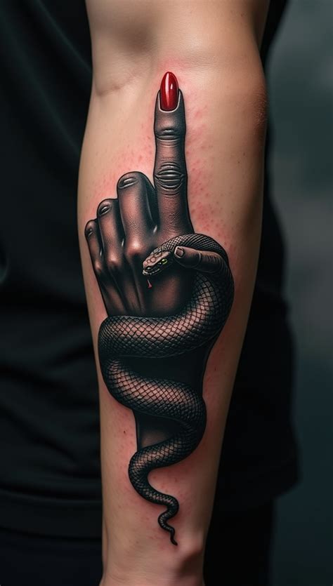 Middle Finger Tattoo A Deep Dive Into Meaning Styles And Cultural