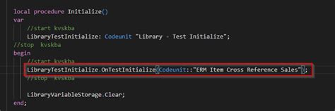 Event Request Application Tests Erm” Codeunit 134460 Erm Item Cross Reference Sales