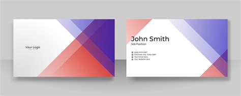 현대적인 우아한 심플한 블루 레드 명함 디자인 템플릿 기업 컨셉으로 창의적인 고급스러움과 깨끗한 명함 벡터 일러스트 인쇄