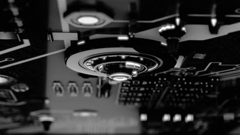 Bottom View Of Circuit Microchip Elements Stock Motion Graphics Sbv