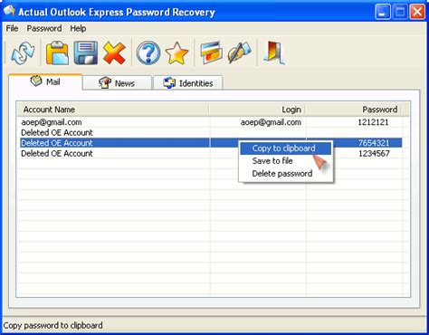 Actual Outlook Express Password Recovery 2 0 1 Download Fast Free No Broken Download At