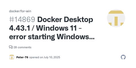 Docker Desktop Windows Error Starting Windows Engine Issue Docker For