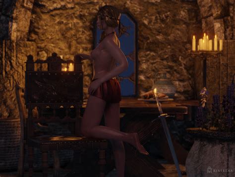 Rule 34 1girls 3d Blender Candle Nude Female Saskia The Witcher The Witcher Series The