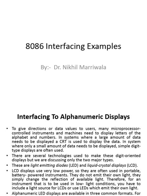 Interfacing Examples Pdf Analog To Digital Converter Analogue Electronics