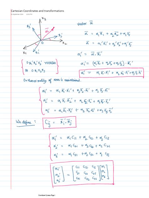Coordinate Transformations Pdf