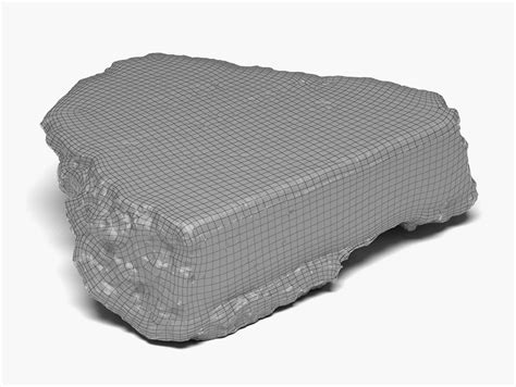 concrete chunk 02 16k scan 3d model by meanmachinemodels