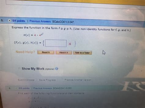 Solved Express The Function In The Form F Compositefunction