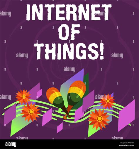 Handwriting Text Internet Of Things Concept Meaning Interconnection