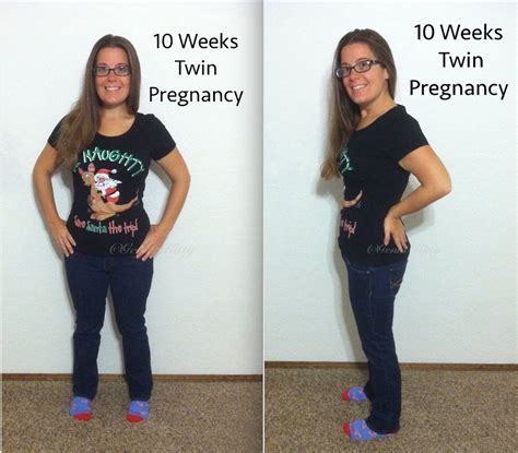 10 Weeks Pregnant Belly Twins
