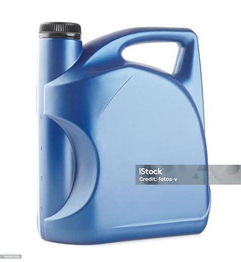 라벨이없는 윤활유용 파란색 플라스틱 캐니스터 흰색으로 분리 된 화학 물질용 용기 0명에 대한 스톡 사진 및 기타 이미지 0명