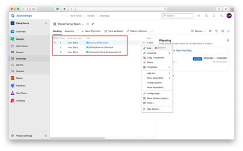 azure devops setting up sprints with boards by george marklow geek