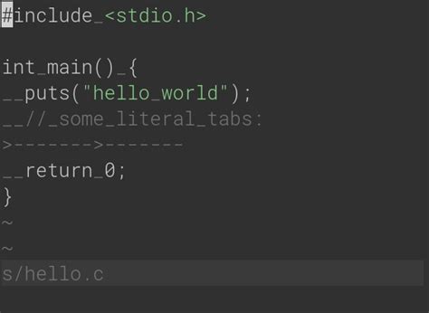 Vim And Tab Stops