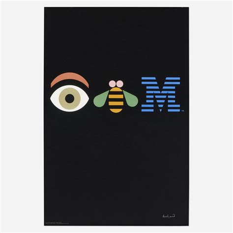 Paul Rand Eye Bee M Rebus Poster 1991 Mutualart
