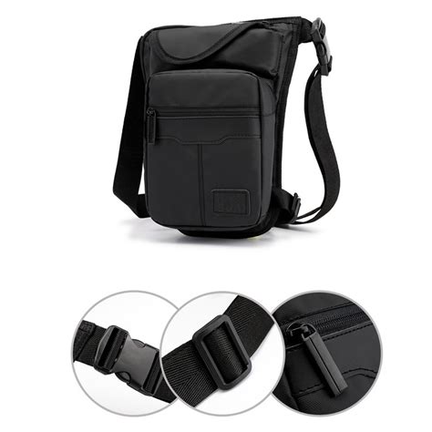 Badu Bg Мъжка найлонова чанта за крака с капачка на талията колан за бедрото колан за бедрата