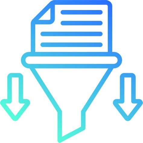 Data Filtering Free Networking Icons