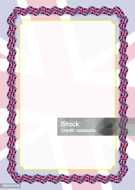 프레임과 리본 영국 국기 인증서 및 학위에 대 한 서식 파일 요소의 테두리 벡터 공란에 대한 스톡 벡터 아트 및 기타 이미지 공란 교육 디자인 Istock