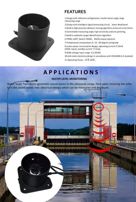 Sensor De Flujo Ultrasónico Uart Pwm Rs485 Rs232 Sensor De Nivel De