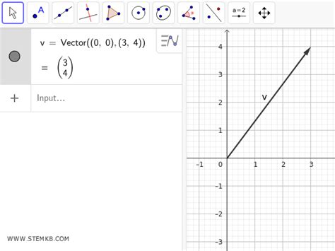 How To Find The Norm Magnitude Of A Vector In Geogebra Andrea Minini