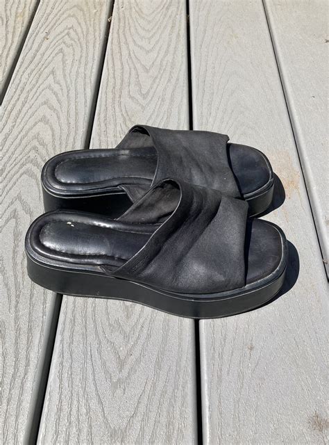 Vagabond Courtney Slides 90s Y2k Leather Platform S Gem