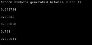 Random Number Generator Rand Srand In C